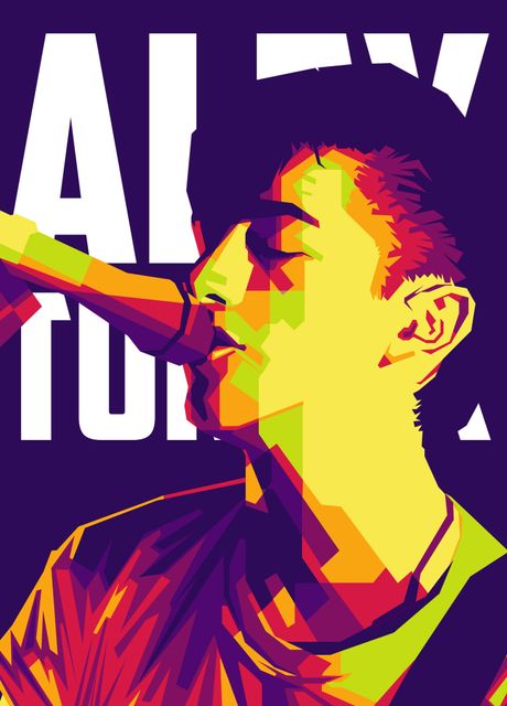 'Alex Turner Artwork' Poster by Rizky Irawan | Displate