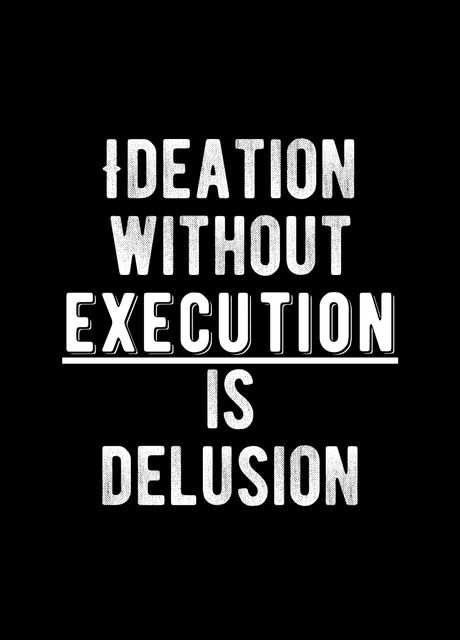 'Execute On Your Ideas' Poster by Motivational Flow | Displate