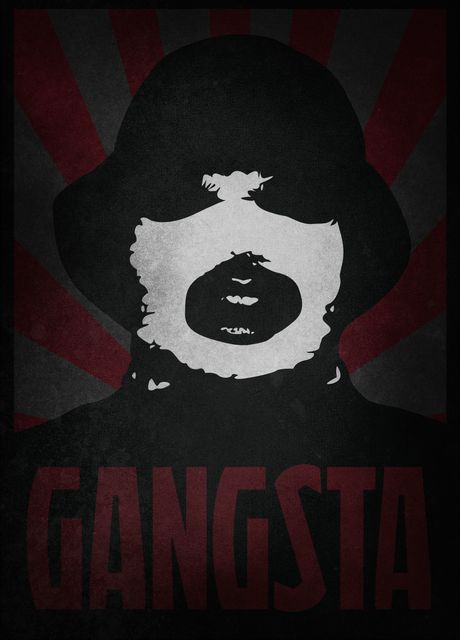 'Gangsta' Poster by BB Design | Displate
