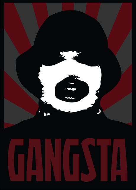 'Gangsta' Poster by BB Design | Displate