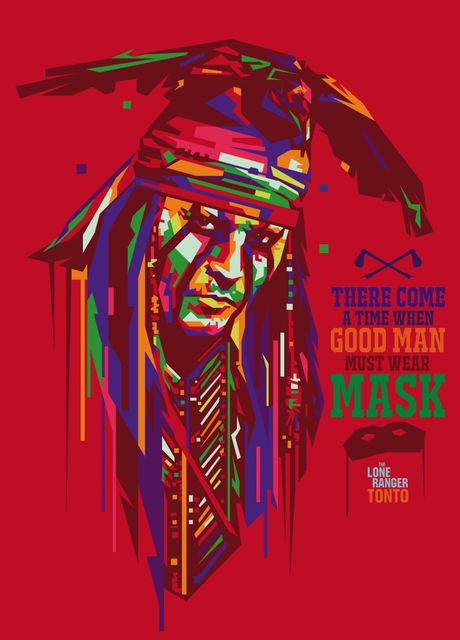 'tonto the lone ranger' Poster by Popart PosterS | Displate