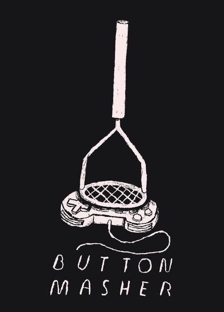 ' button masher' Poster by Louis roskosch | Displate