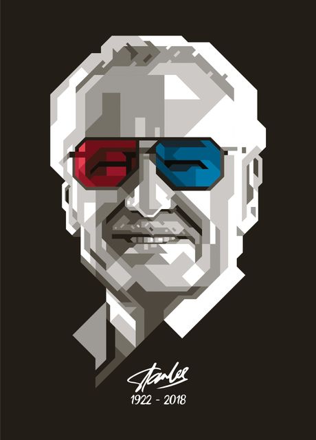 'Stan Lee' Poster by Popart PosterS | Displate