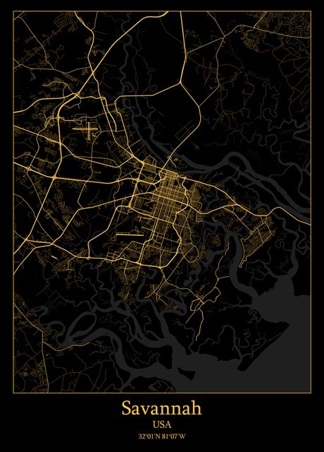 'Savannah USA' Poster by Iwoko | Displate