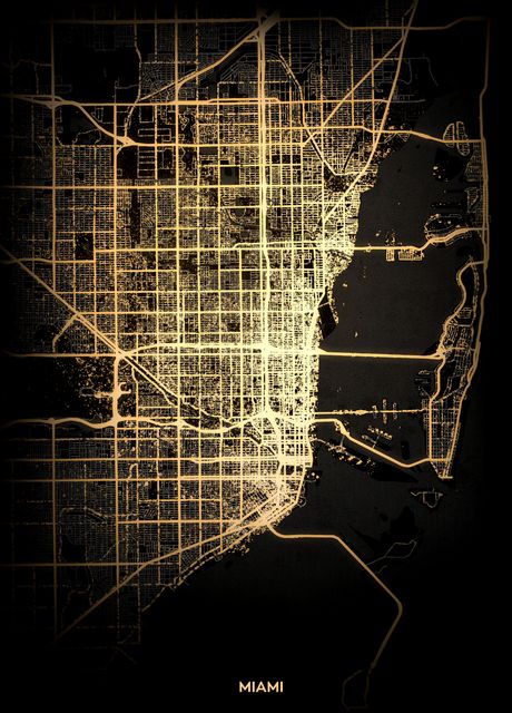 'Miami' Poster by Retina Creative | Displate