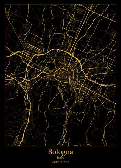 'Bologna Italy' Poster by Iwoko | Displate