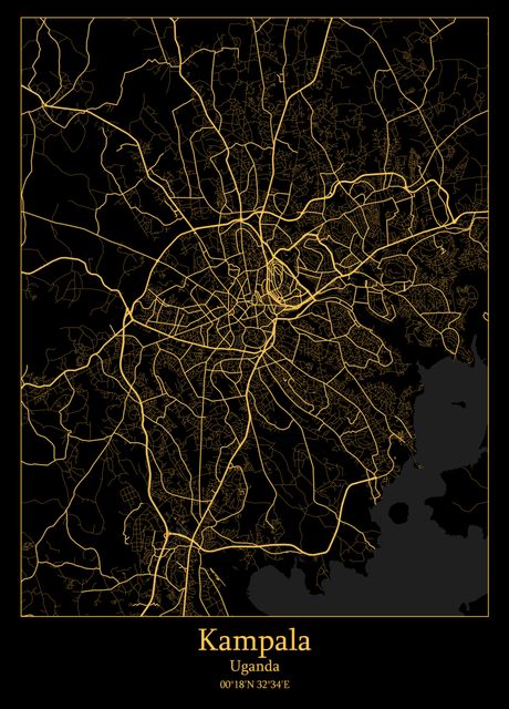 'Kampala Uganda' Poster by Iwoko | Displate