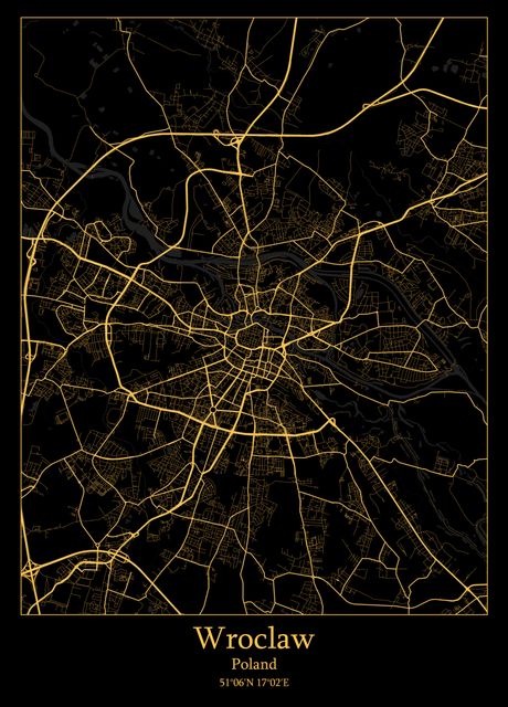 'Wroclaw Poland' Poster by Iwoko | Displate