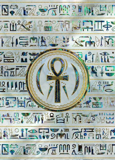 'Egyptian Ankh Ornament' Poster by Lioudmila Perry | Displate