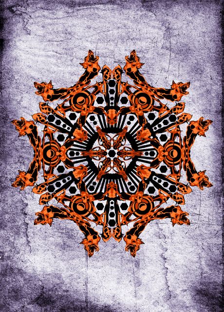 'Techno wolf' Poster by Valentin Lerond Caussin | Displate