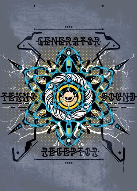 'Generator tekno sound' Poster by Valentin Lerond Caussin | Displate