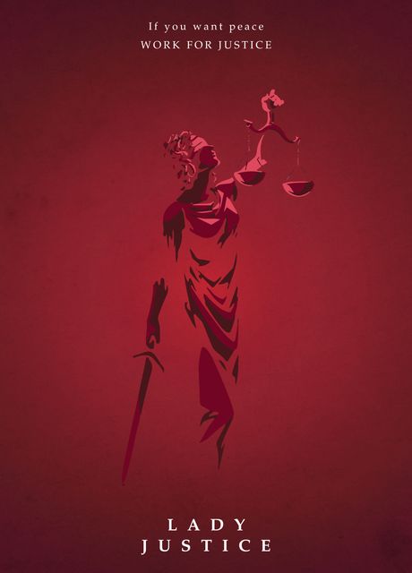 'Lady Justice' Poster by Rabbit Graphic Tattoo | Displate