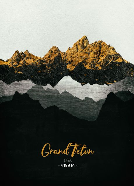 'Grand Teton' Poster by Tobias Roetsch | Displate
