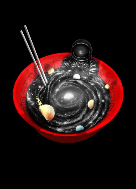 'Cosmic Ramen' Poster by Nicebleed | Displate