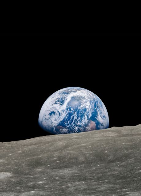 'Earthrise' Poster, picture, metal print, paint by Tim Emmert | Displate