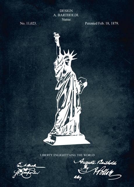 'No483 Statue of Liberty' Poster by Xavier Vieira | Displate