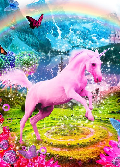 'Unicorns Playground' Poster by David Loblaw | Displate