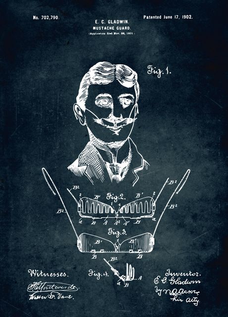 'No522 Mustache guard' Poster by Xavier Vieira | Displate