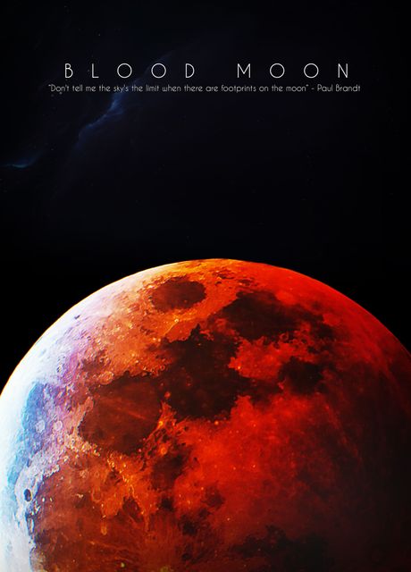 'Blood Moon' Poster by DOA | Displate