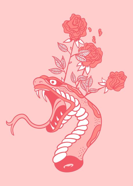 'Snake' Poster by Yak Yak | Displate