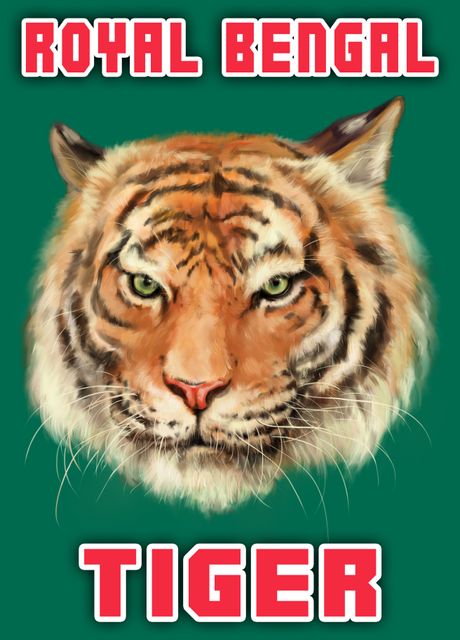 'Royal Bengal Tiger' Poster by Shah Rahman | Displate