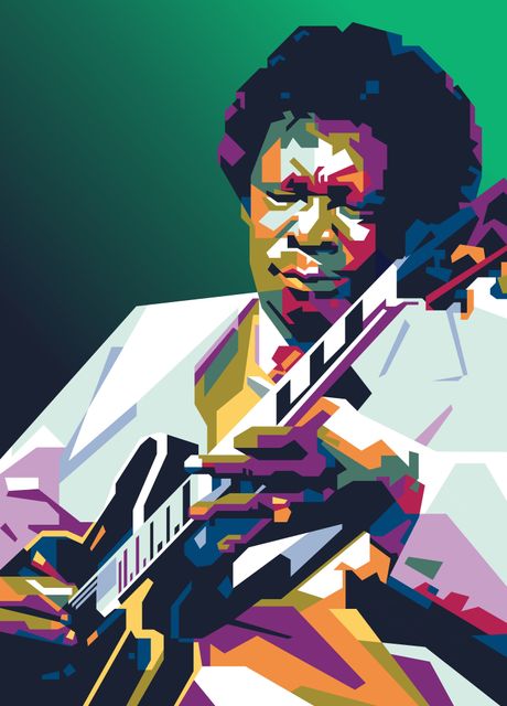 'BB King' Poster by Ahmad Hanafi | Displate