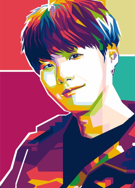 'Suga BTS' Poster by Wpap Artist | Displate