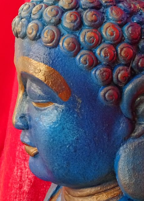 'Profile of the Blue Buddha' Poster by EthectorArt | Displate