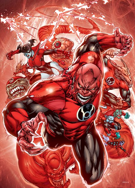 'Red Lanterns' Poster, picture, metal print, paint by DC Comics | Displate