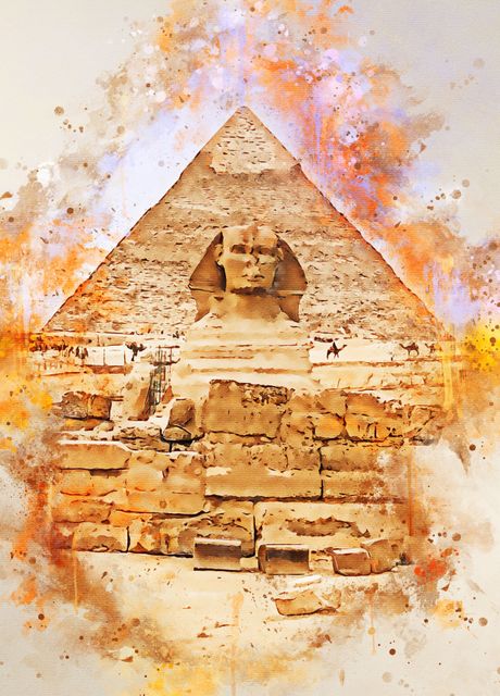 'Cairo in Watercolor' Poster by Posteralize | Displate