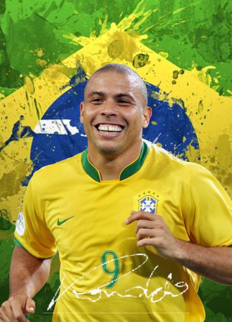 'Ronaldo R9' Poster, picture, metal print, paint by Phantom | Displate