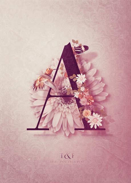 'Aria Alphabet Letter A' Poster by Twist and Flout | Displate