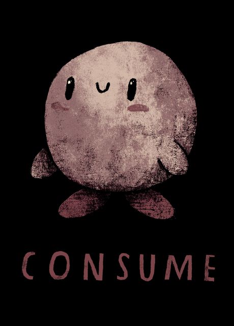 'consume' Poster, picture, metal print, paint by Louis roskosch | Displate