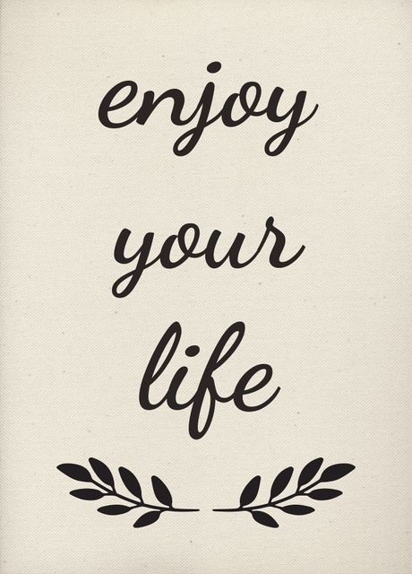 'Enjoy your life' Poster by Marek Dubienski | Displate