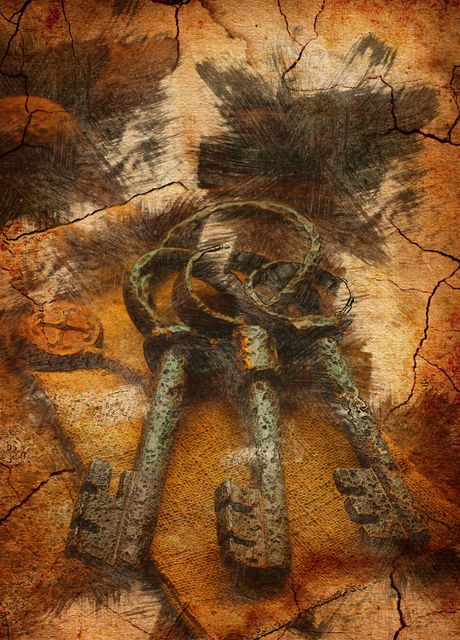 'Bunch of Old Keys' Poster by Cat Coconut Galery | Displate