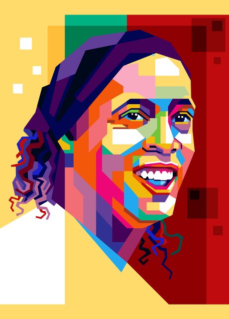 'Ronaldinho' Poster by Cholik Hamka | Displate