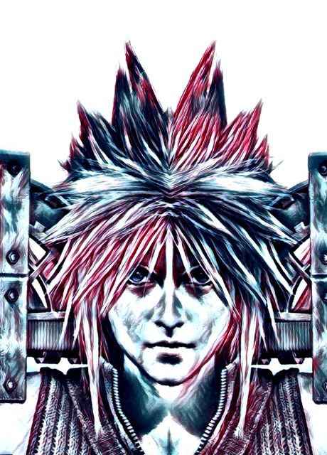 'Goth Cloud Strife' Poster by ANDRE MCKAY | Displate