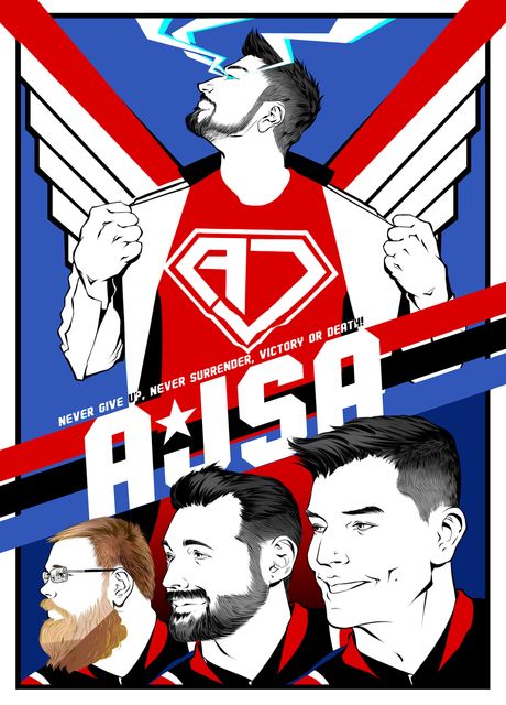 'AJSA Forever' Poster, picture, metal print, paint by AngryJoeShow ...