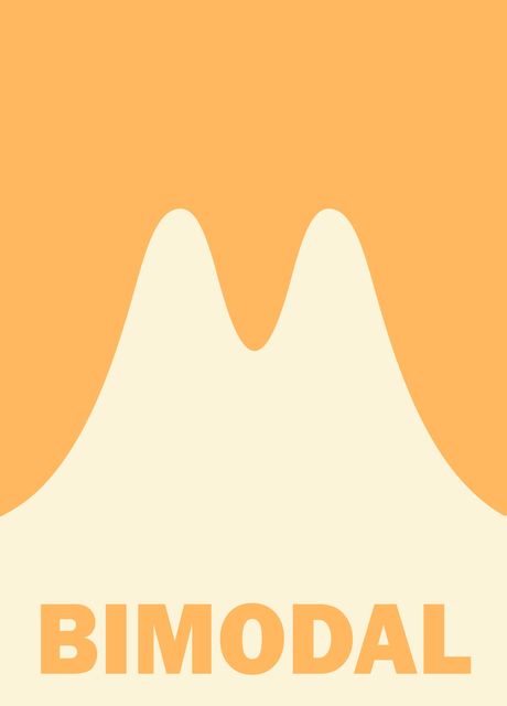 'Bimodal Distribution' Poster by AJ Torgesen | Displate