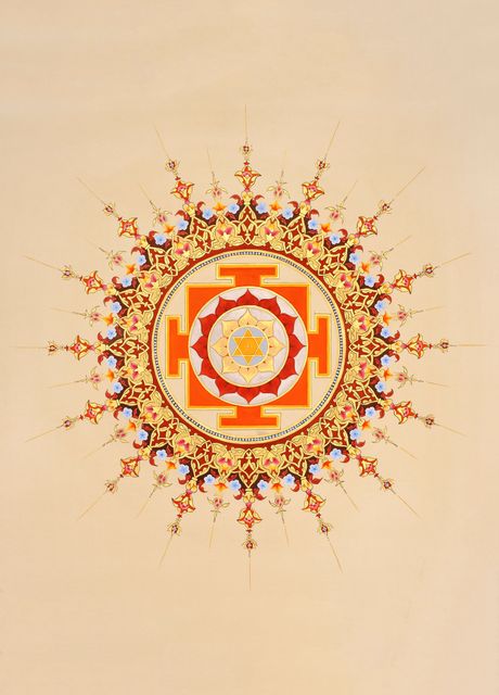 'Sun Mandala Surya Yantra' Poster by Paula Rozanska | Displate