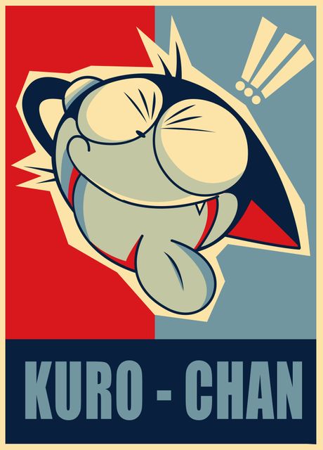 'kurochan' Poster by Ridwanart | Displate