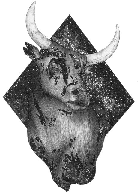 'Cosmic Bull' Poster by Ella Mazur | Displate