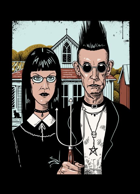 'American Goth' Poster by vp trinidad | Displate