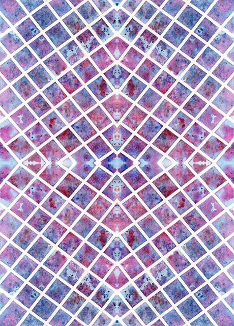 'Blue and Purple Grid' Poster by Sebastian Grafmann | Displate