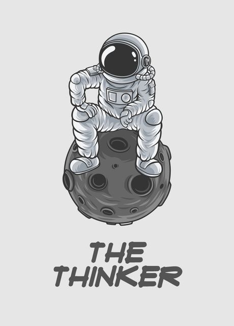'The Thinker' Poster by Nine Arts | Displate
