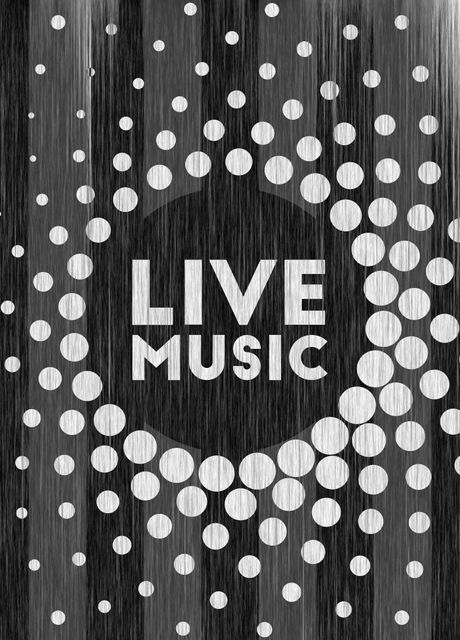 'live music text' Poster by Izmo Scribbles | Displate