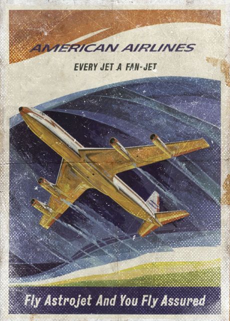 'American Airlines Fly' Poster by The Poster | Displate