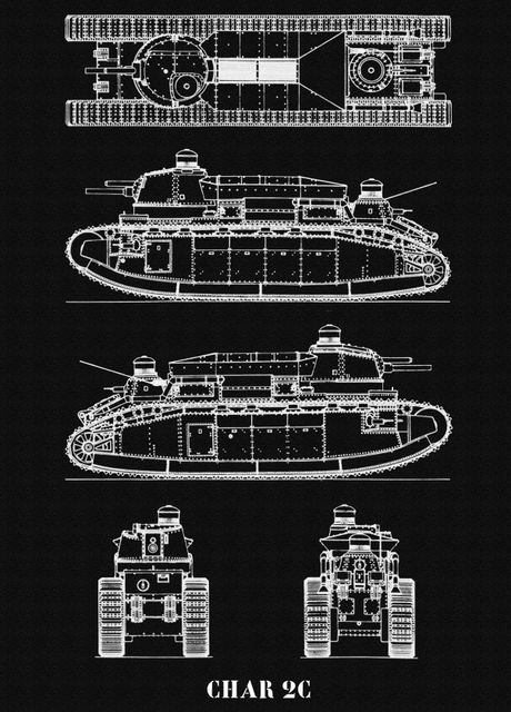 'CHAR 2C' Poster by Blueprint Expert | Displate