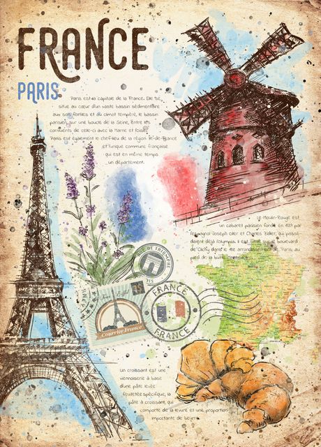 'FRANCE' Poster by Sunny Night | Displate