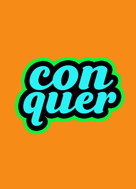 'conquer' Poster by Vatsala Dhyani | Displate